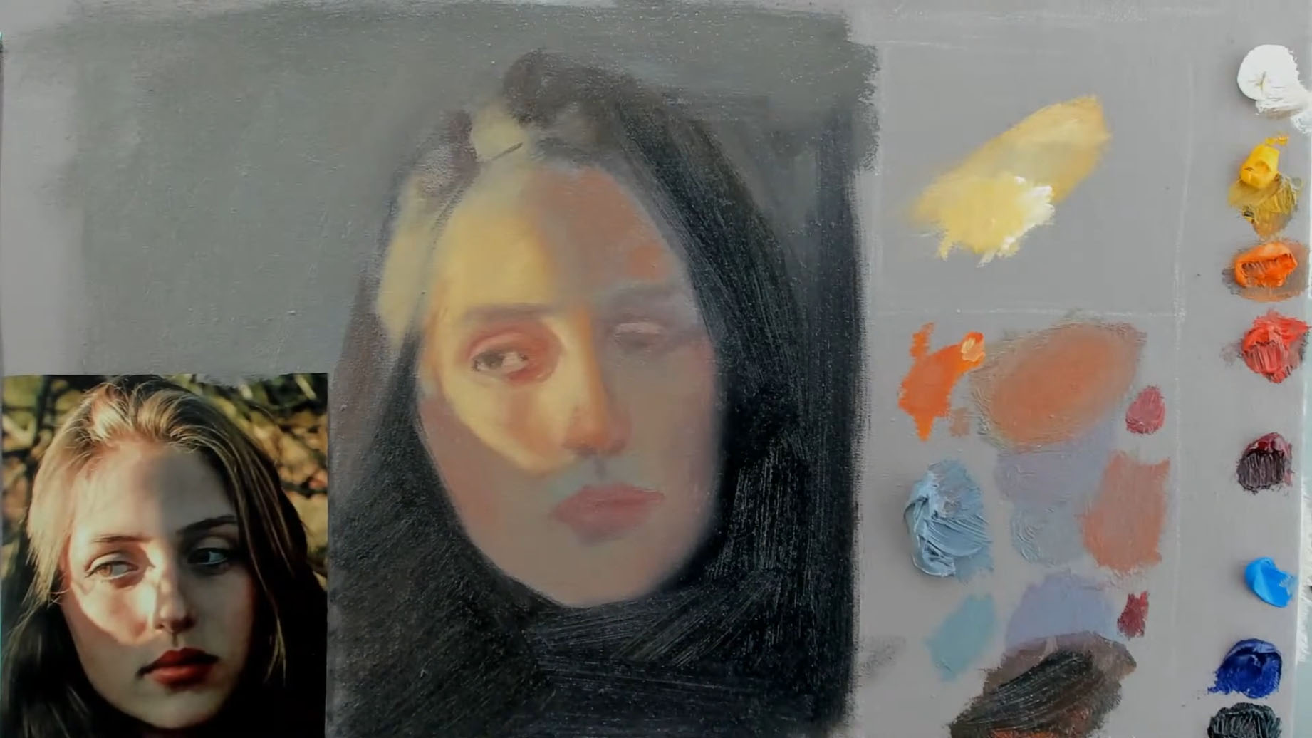 How I Mix Shadow Colors for Portraits - Renso Art