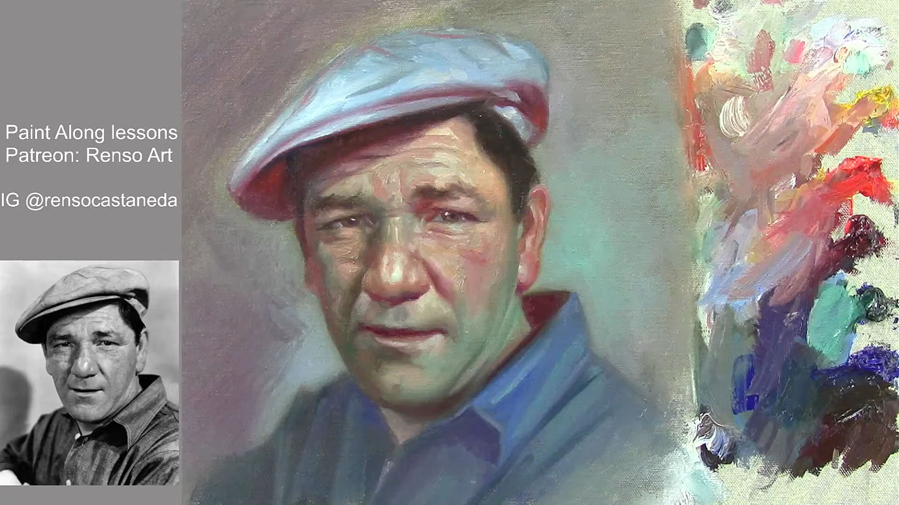 How to paint a Portrait with Water Mixable Oils - Renso Art