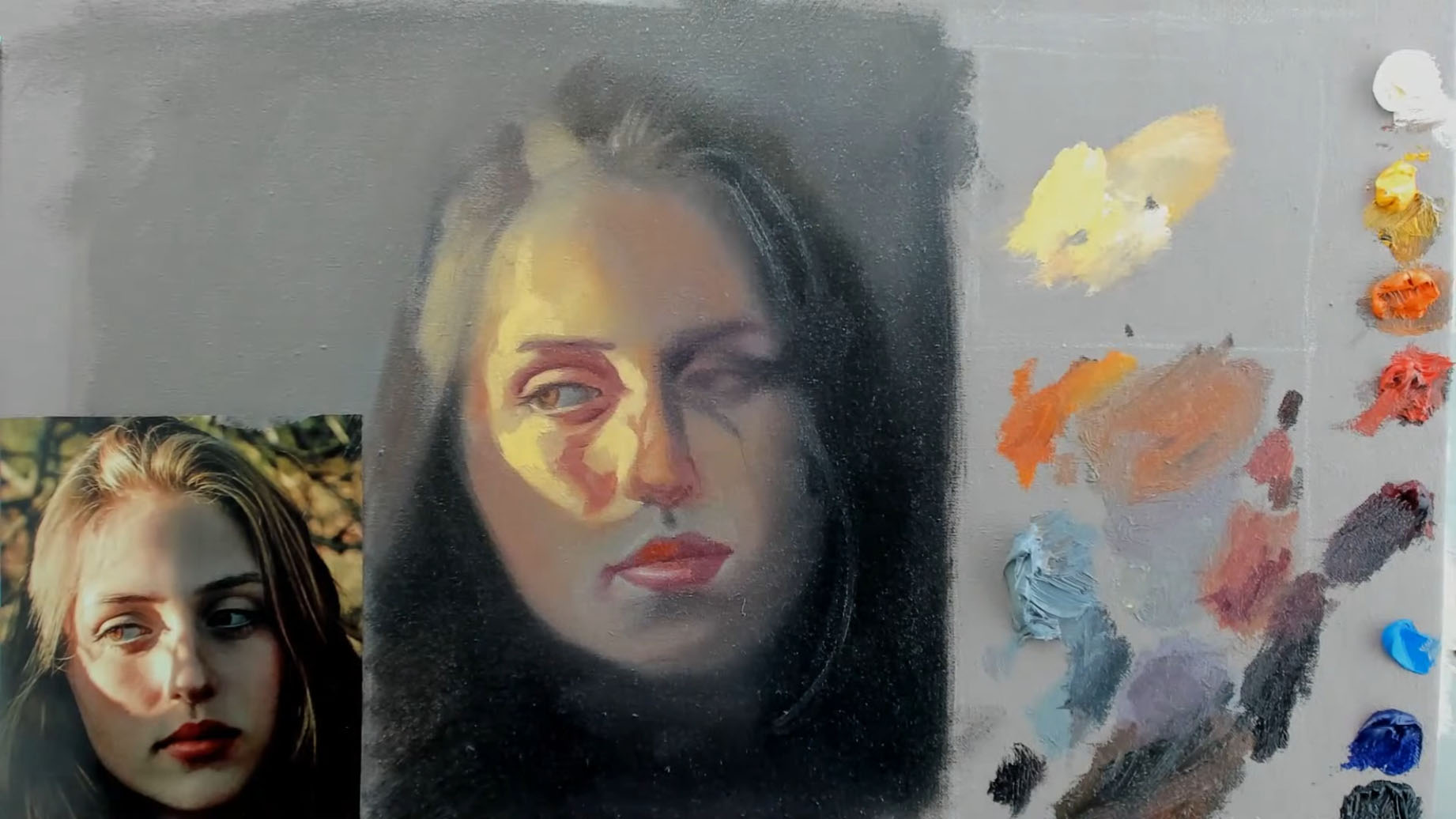 How I Mix Shadow Colors for Portraits - Renso Art