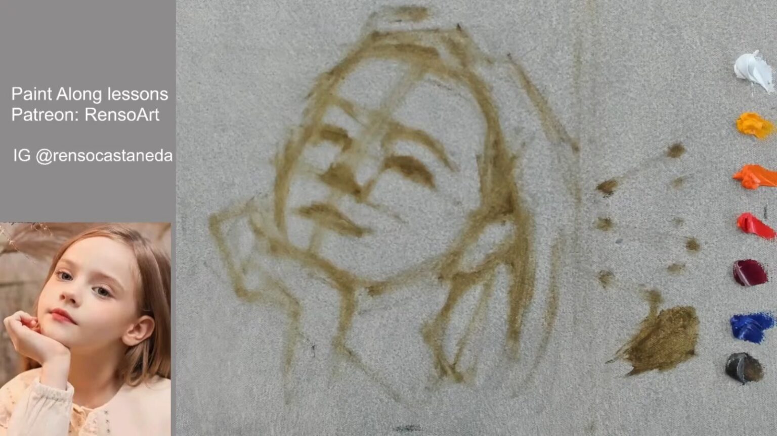 The Art of Capturing Softness – A Portrait Painting Journey - Renso Art