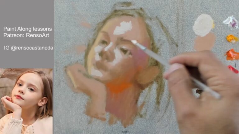 The Art of Capturing Softness – A Portrait Painting Journey - Renso Art
